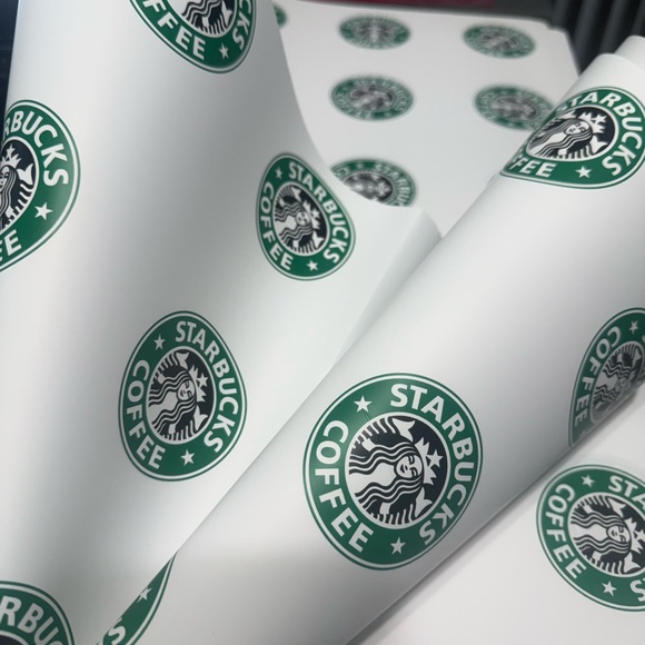unbranded | Party Supplies | Starbucks Logo Paper Korean Wrapping Paper ...
